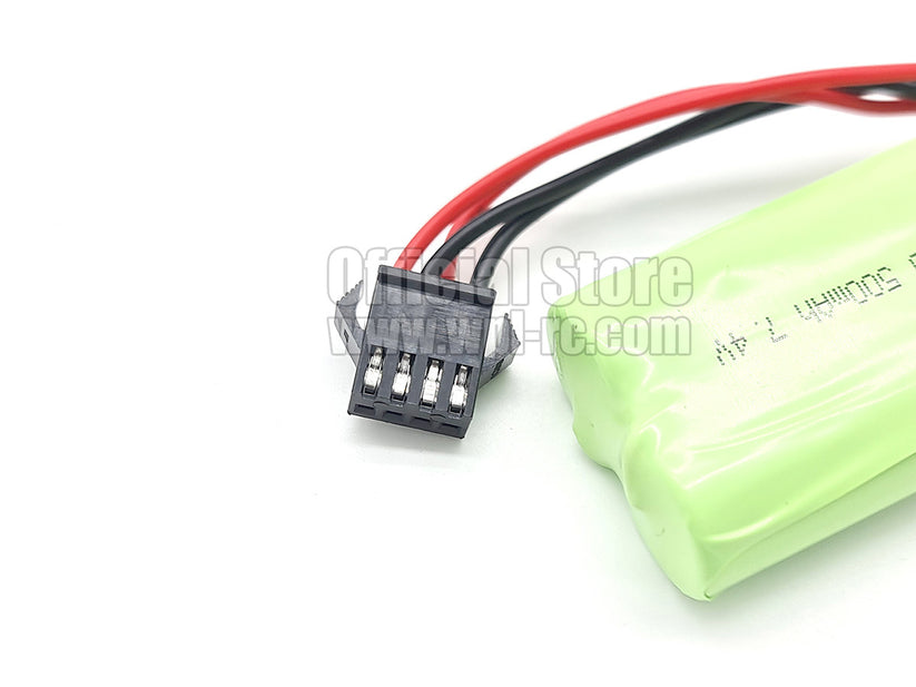 2pcs 2S 7.4V 500mAh Li-Ion Battery 14500 (New 4 Pins) – WPL RC Official ...